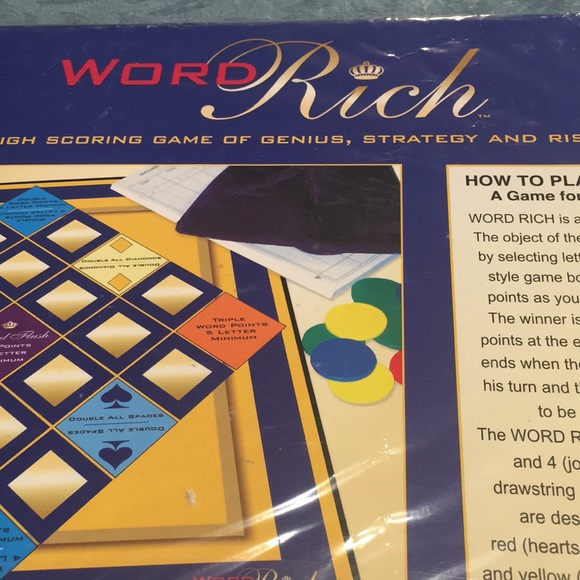 Faby Games | Games | Word Rich Board Game A High Scoring Game Of Genius ...